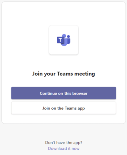 How to join Microsoft Teams Meeting without an Account