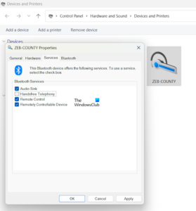 Enable or disable Handsfree Telephony in Windows 11