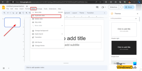 How to add, duplicate and delete slides in Google Slides