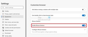 How to enable and use Mouse Gestures in Microsoft Edge