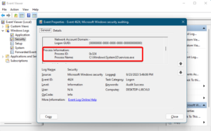Event ID 4624, An account was successfully logged on