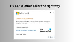 Fix 147-0 Office Error Code the right way