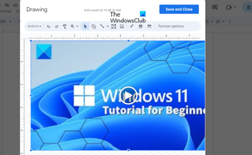 How to add a video on Google Docs.