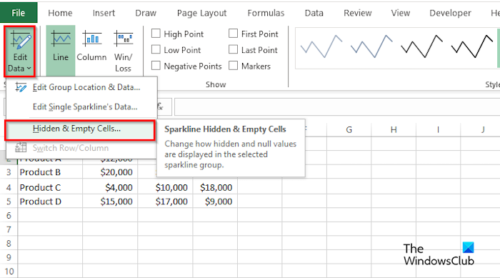 Sparklines not showing up in Excel [Fix]