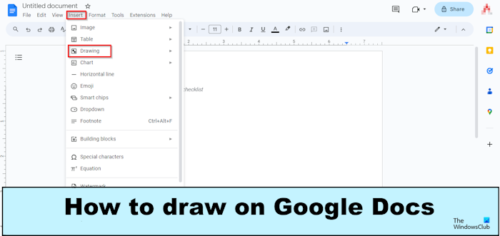 How to Draw on Google Docs?