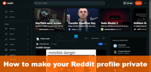 How to keep Reddit account private