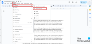 How to insert Background Image in Google Docs