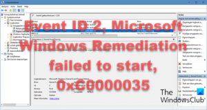 Microsoft Windows Remediation failed to start [Fix]
