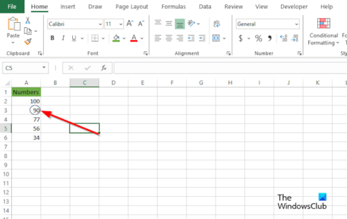 How to put a Circle around a Number in Excel