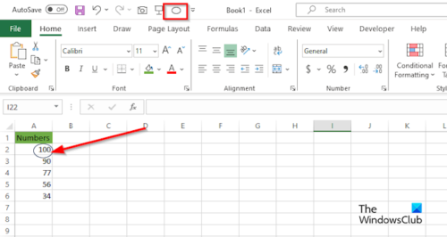 How to put a Circle around a Number in Excel