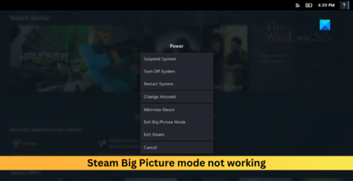 Steam Big Picture mode not working [Fix]