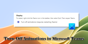 How to Turn off Animations in Microsoft Teams