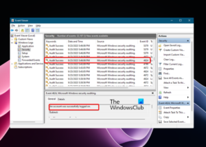 Event ID 4624, An account was successfully logged on