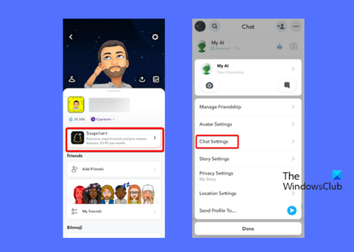How to get rid of My AI on Snapchat