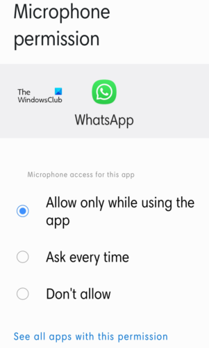 WhatsApp voice message not working on Android, iPhone or PC