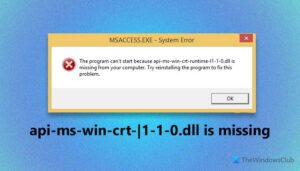 Api-ms-win-crt-runtime-l1-1-0.dll or api-ms-win-crt-heap-l1-1-0.dll missing