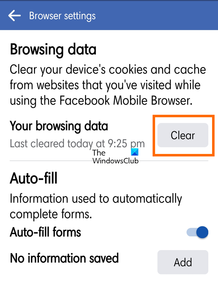 No data available on Facebook [Fix]