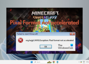 Pixel format not accelerated in Minecraft [Fix]