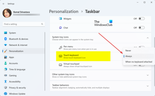 How to open Onscreen Keyboard in Windows 11?