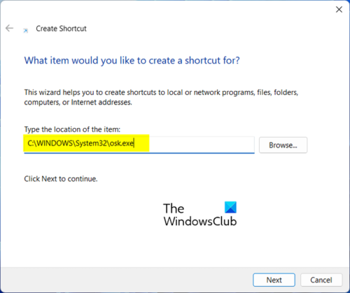 How to open Onscreen Keyboard in Windows 11?