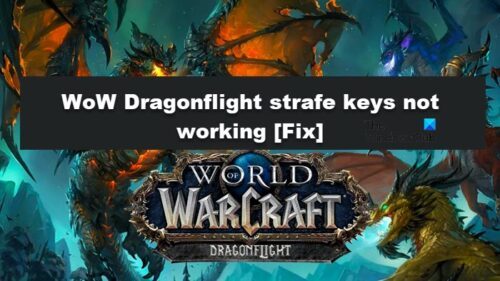 WoW Dragonflight Strafe keys not working [Fix]