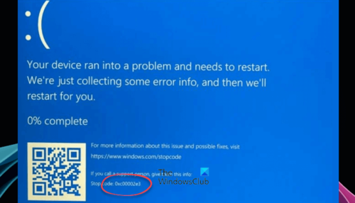 Fix 0xc00002e3 BSOD error code on Windows 11/10