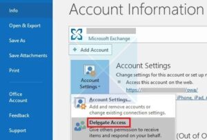 How to monitor delegate access in Outlook