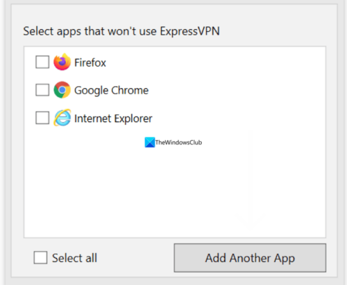 How to exclude an App or Browser from VPN on PC