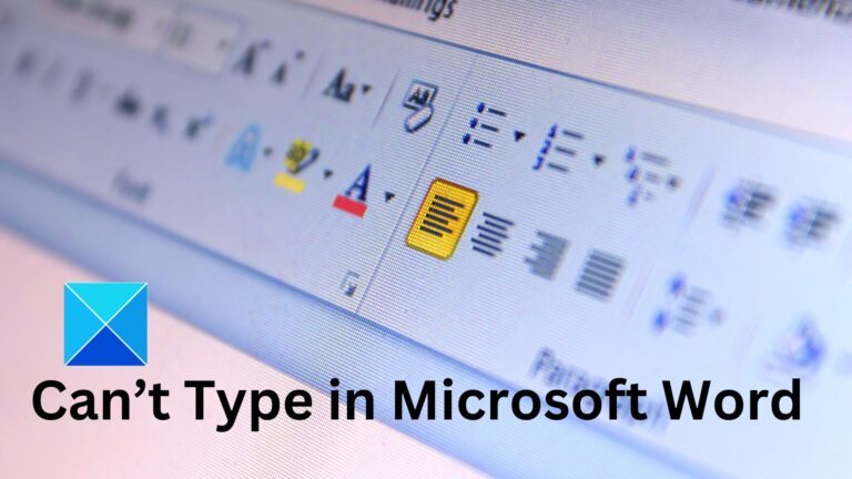 Can’t type anything in Microsoft Word; What to do?