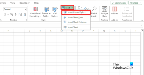 How to Shift Cells Down in Excel