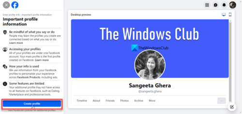 How to create Multiple Profiles in Facebook Account