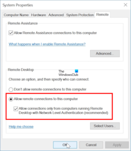 How to use Remote Desktop over LAN on Windows 11/10