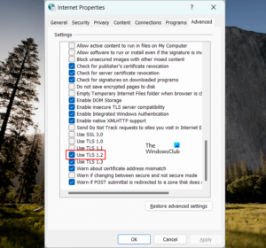AADSTS1002016, You are using TLS version 1.0, 1.1 or 3DES cipher