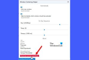 How to Center a window in Windows 11