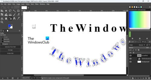 How to Curve Text in GIMP on PC