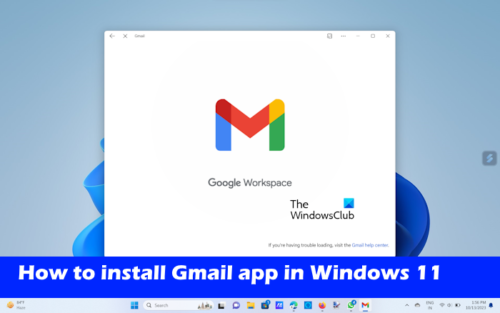 How to install Gmail app in Windows 11