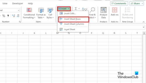 How to Shift Cells Down in Excel