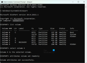 How to make Disk or Partition Read-Only in Windows 11