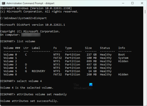 How To Make Disk Or Partition Read Only In Windows 11