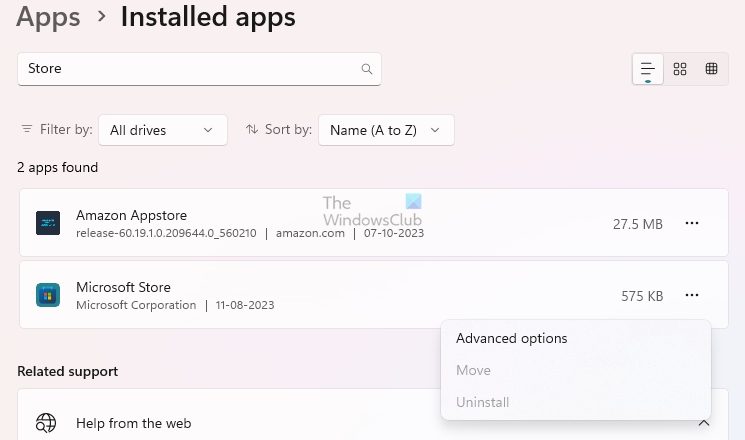 Fix Microsoft Store Error 0x80073D05