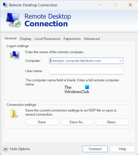 How to use Remote Desktop over LAN on Windows 11/10