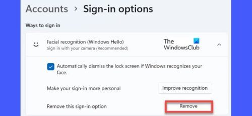 How To Remove Face Recognition On Windows 11