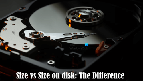 Size vs Size on disk difference in Windows explained