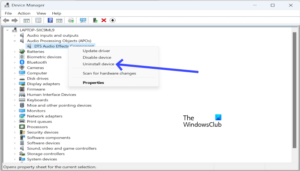 DTS Audio Processing settings are unavailable or not working