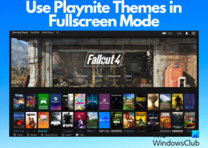 How to download and use Playnite fullscreen themes