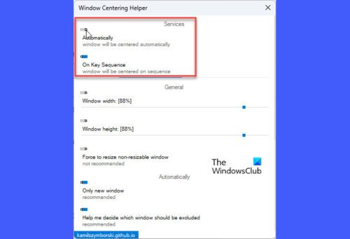 How to Center a window in Windows 11