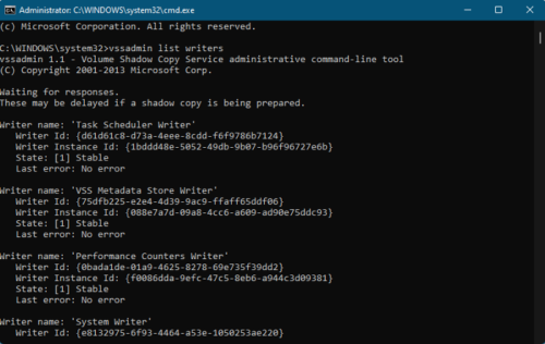 VSS Error 0x80042326, Volume being reverted was lost