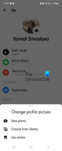 How to change Profile Picture on Messenger without Facebook