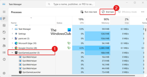 Epic Games Launcher stuck at Cloud Syncing
