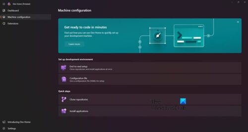 How to use Dev Home in Windows 11?